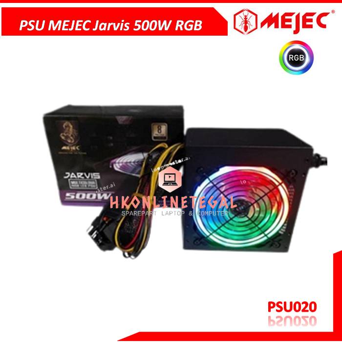 Jual Power Supply PC 500w MEJEC Jarvis PSU Pure 500W RGB Multicolour ...