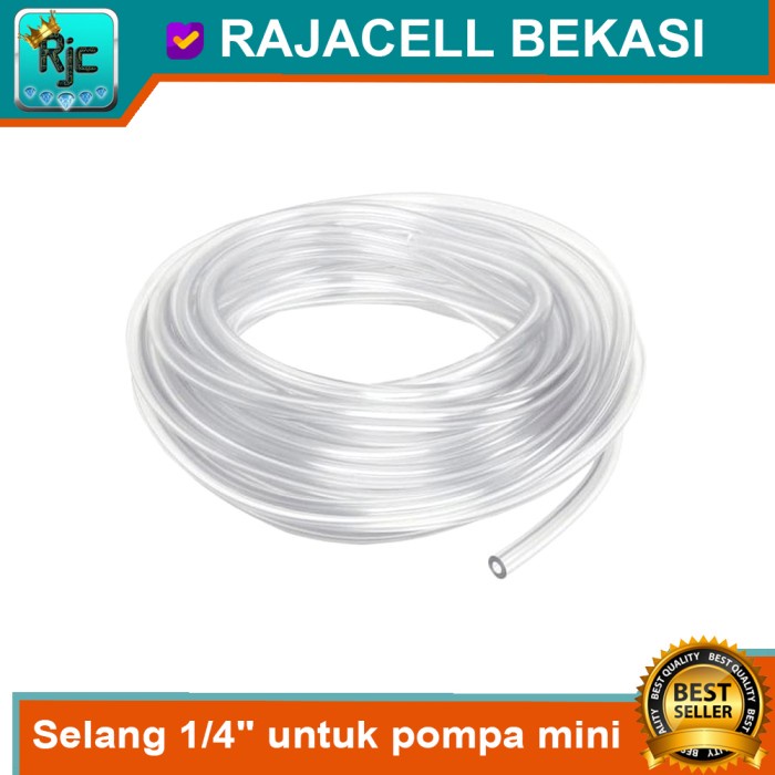 Jual Selang 1/4" untuk pompa mini ( tube mini water pump ) 1 meter ...