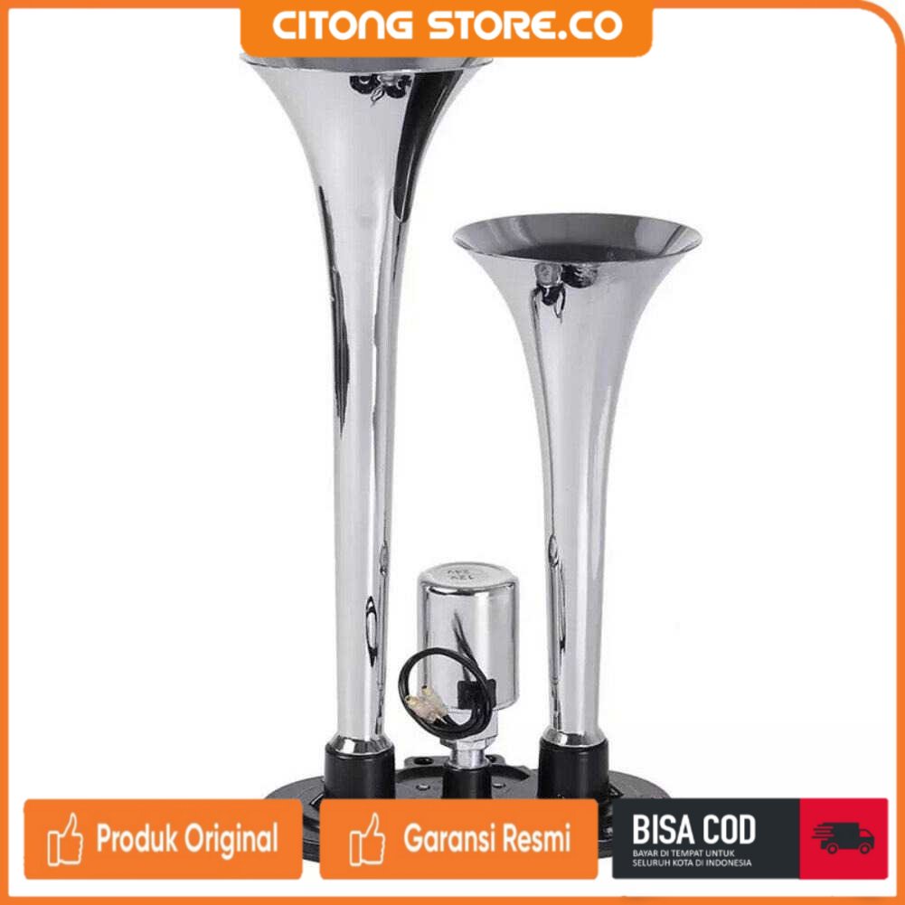 Jual HEYVO Klakson Trompet Mobil Dual Air Horn 300dB 12V/24V - LD-201 ...