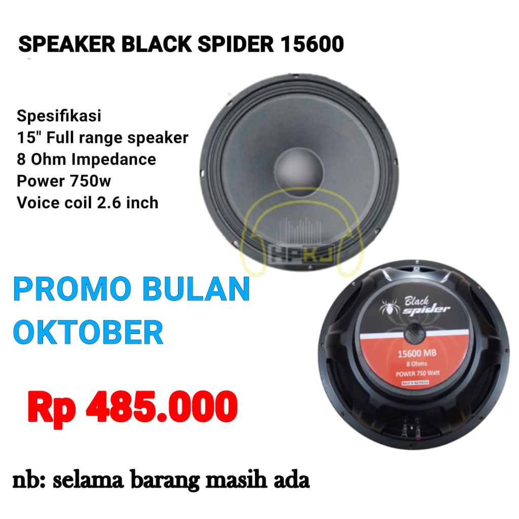 Jual SPEAKER BLACK SPIDER 15600 speker 15 inch blackspider 15600 15inch ...