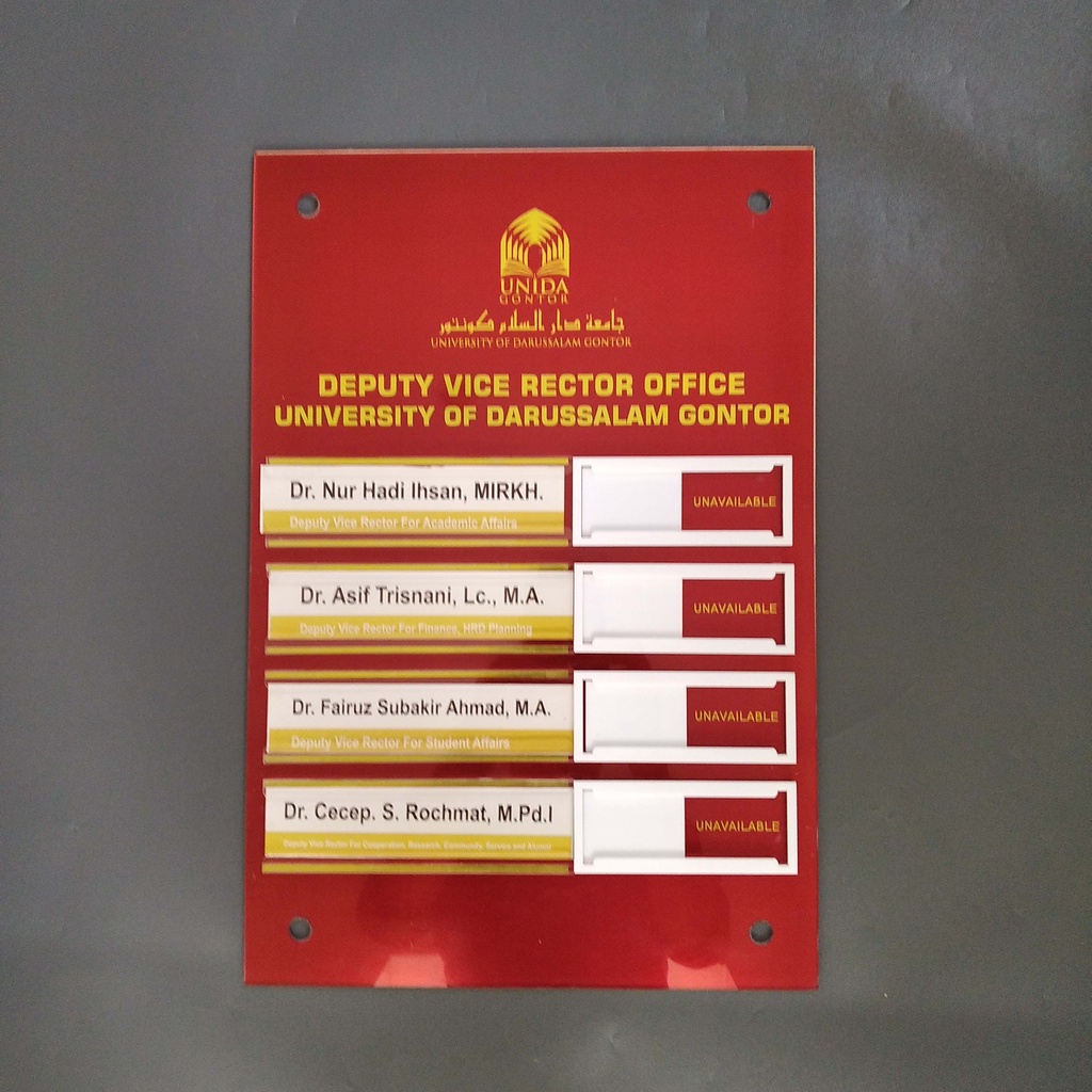 Jual Akrilik custom Informasi Dokter - Informasi Sekolah - Papan ...
