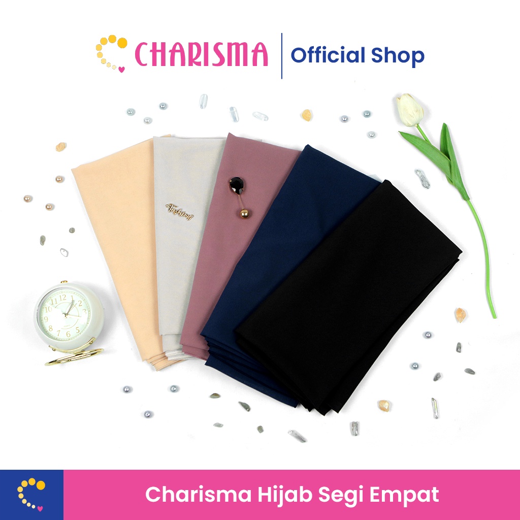 Jual Charisma Hijab Segi Empat Ceruty - Kerudung Segi Empat Polos Ceruty | Shopee Indonesia