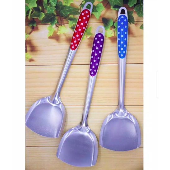 Jual ENISOO STORE - SPATULA BESI POLKADOT - SPATULA MASAK DAPUR ...