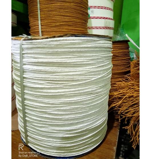 Jual Tali kertas paper bag paper kraft Samson tebal 3mm warna putih ...