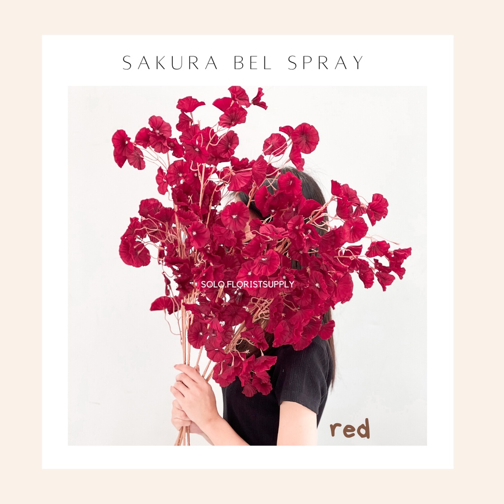 Jual SAKURA BELL SPRAY BUNGA LONCENG Premium Delphinium Artificial ...