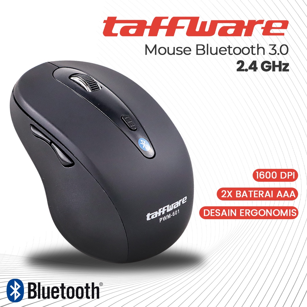 Jual Taffware Mouse Bluetooth 5.2 1600 DPI - PWM-601 - Black | Shopee ...