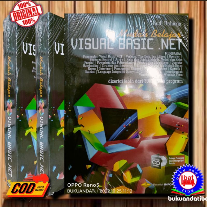 Jual MUDAH BELAJAR VISUAL BASIC .NET DISERTAI LEBIH DARI 300 CONTOH ...