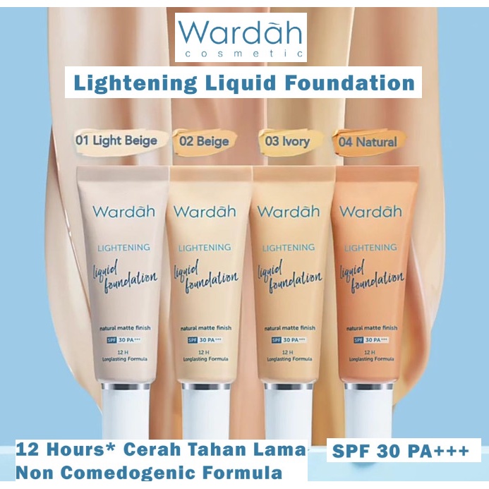 Jual WARDAH LIGHTENING LIQUID FOUNDATION SACHET - 6ML - MINI SACHET ...