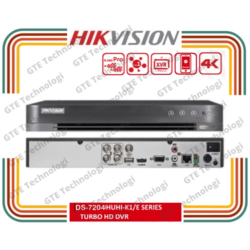 Jual DVR HIKVISION 4 CHANNEL DS-7204HUHI-K1/E TURBO HD 4-ch 5 MP 1U H.265 | Shopee Indonesia