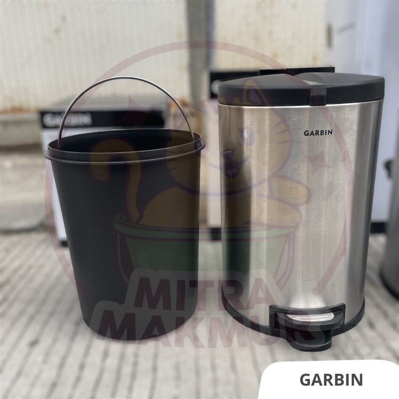 Jual GARBIN - Tempat Sampah Injak Pedal Stainless 5L 7L 12L 20L 30L Tong Sampah Injek | Shopee ...
