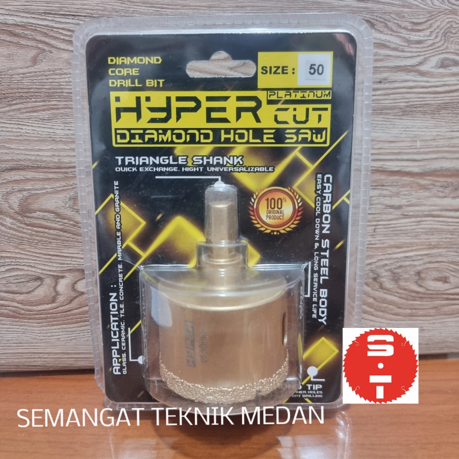 Jual 50mm MATA BOR KACA KERAMIK GRANIT DIAMOND CORE INDUSTRIAL HYPER 50 ...