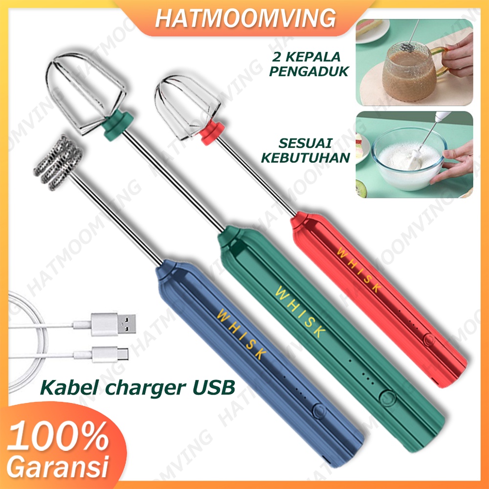 Jual Electric Hand Blender Tangan Pengaduk kopi Milk Frother USB ...