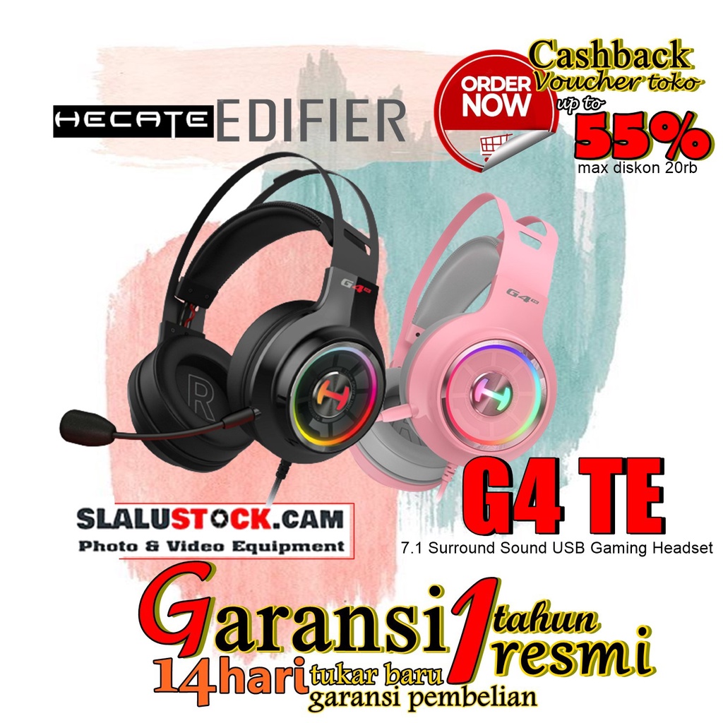 Jual EDIFIER HECATE G4 TE SURROUND SOUND USB GAMING HEADSET GARANSI ...