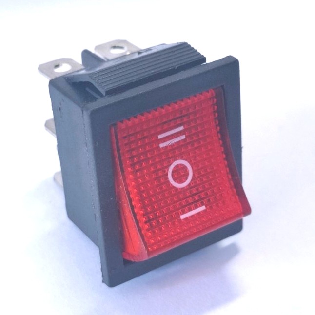 Jual Saklar KCD4 16A 6Pin Power Rocker Switch DUAL ON OFF ON 220V 250V ...