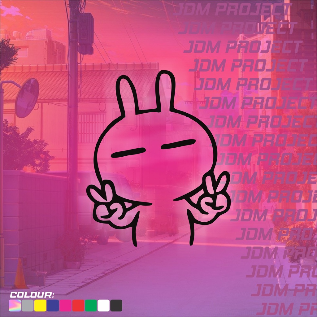 Jual sticker cutting ANIMASI PEACE JDM | Shopee Indonesia
