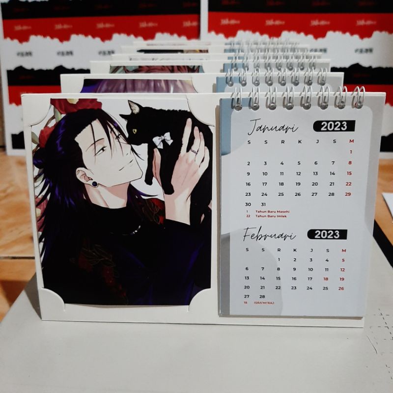 Jual Kalender duduk Jujutsu kaisen, gojo satoru, sukuna, itadori yuji ...