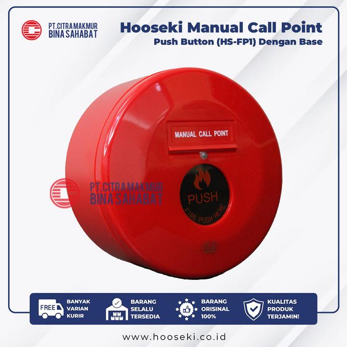 Jual HOOSEKI MANUAL CALL POINT PUSH BUTTON (HS-FP1) DENGAN base | Shopee Indonesia
