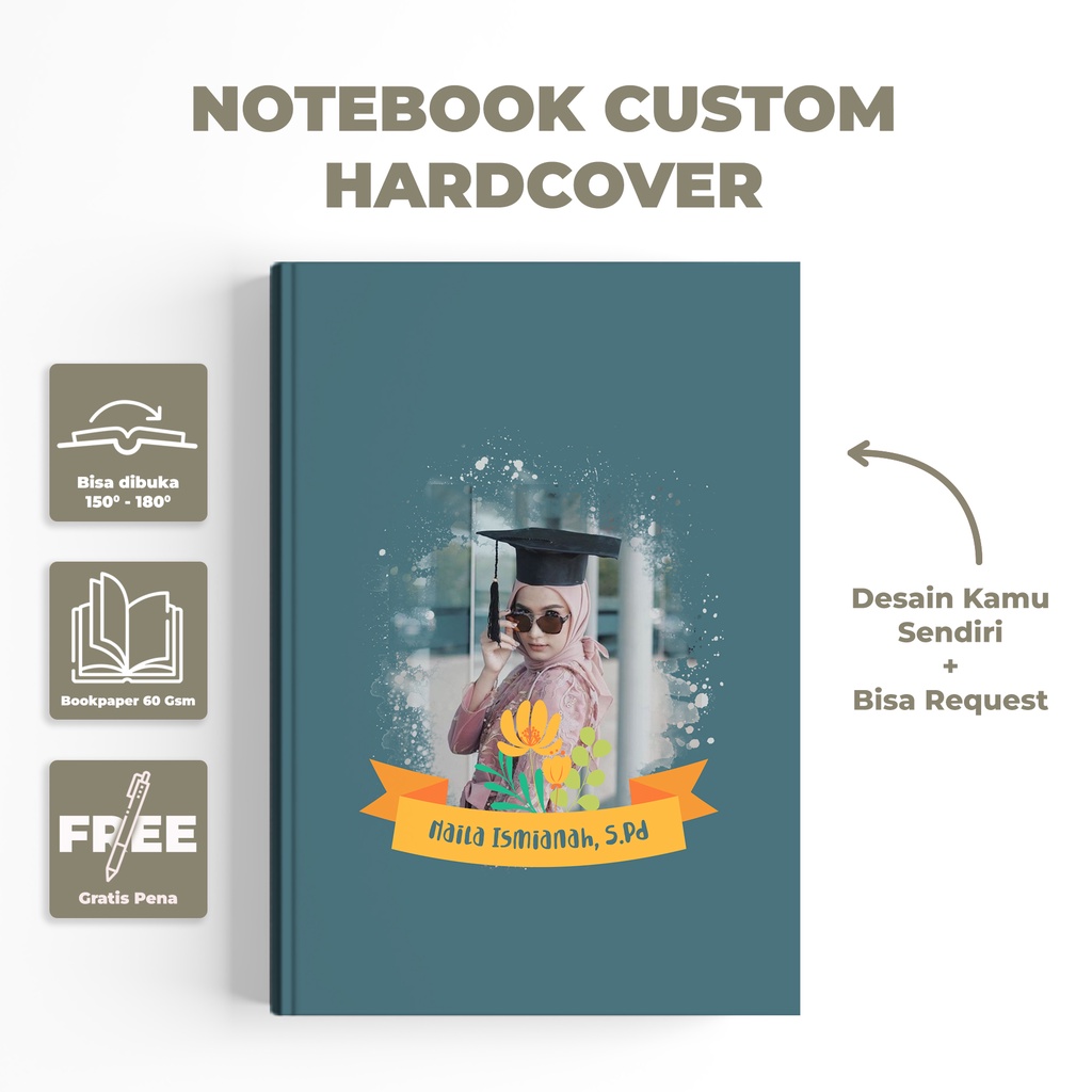 Jual Notebook Custom FOTO 50 lembar - CUSTOM NAMA GAMBAR / CUSTOM DIARY ...