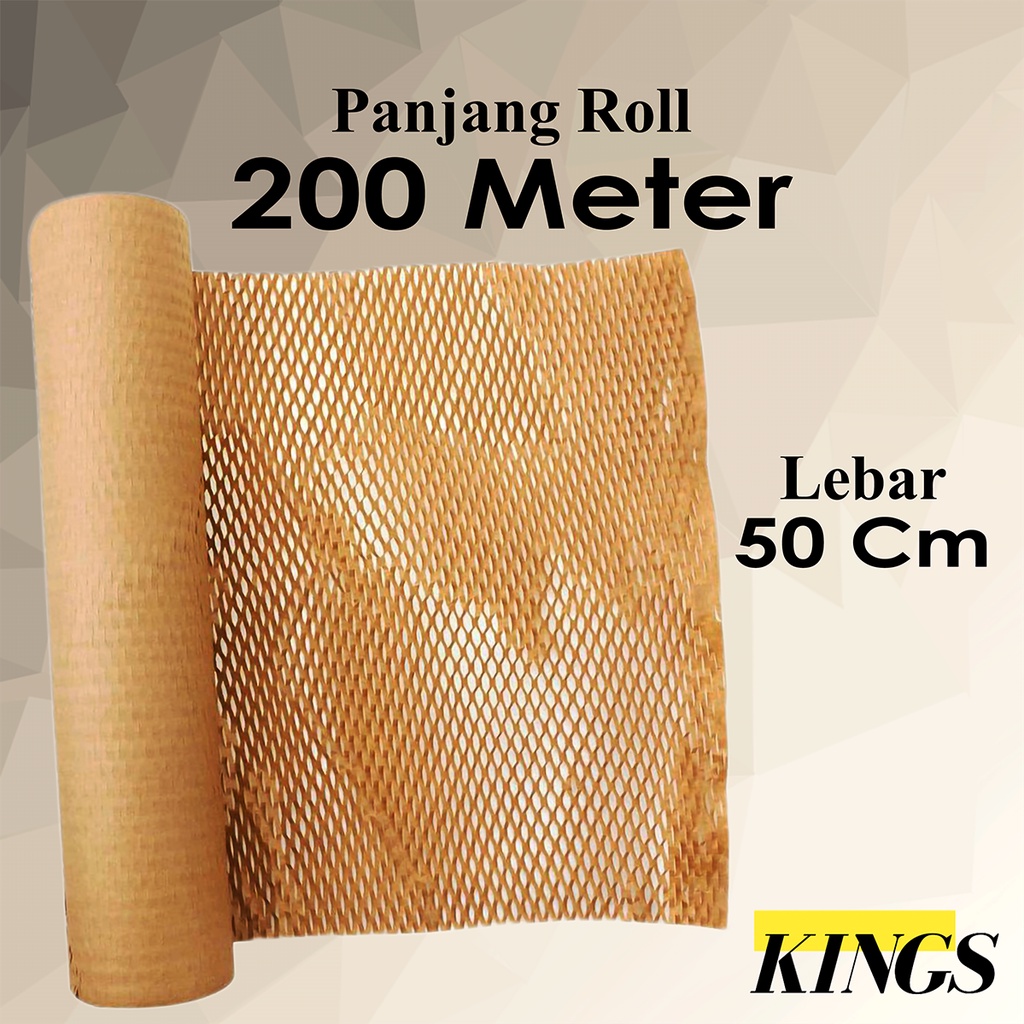 Jual Hexa Wrap / Honeycomb Paper / Eco Bubble Wrap 50 cm x 200 m ...