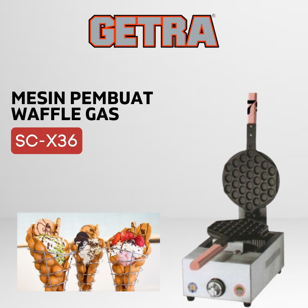 Jual GETRA SCX-36 Egg Waffle Gas Mesin Pembuat Telur Waffle 36 Lubang ...