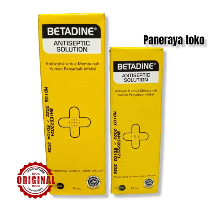 Jual BETADINE Antiseptic solution 15 ml & 30 ml / obat luka Betadine | Shopee Indonesia