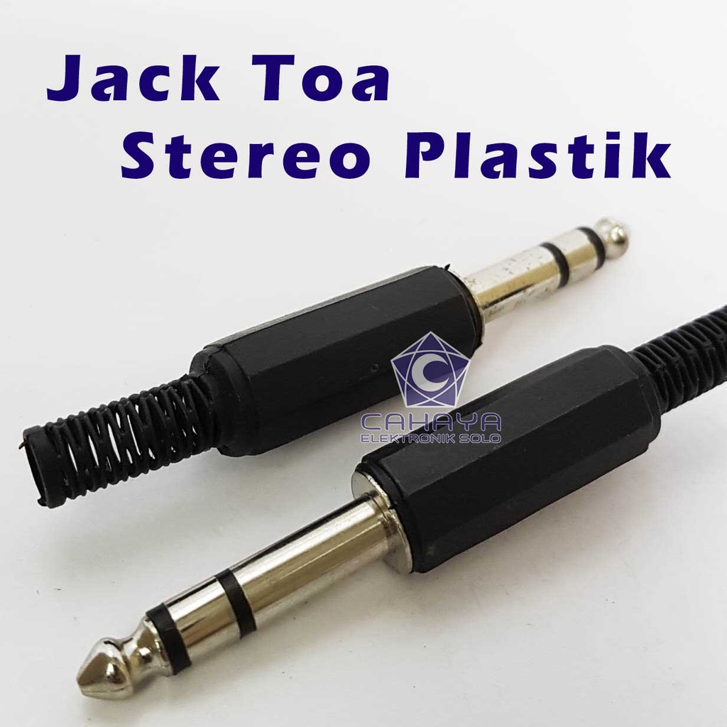 Jual Jack Toa Stereo Plastik Akai 1/4" inch 6,5mm Mixer Audio Speaker ...