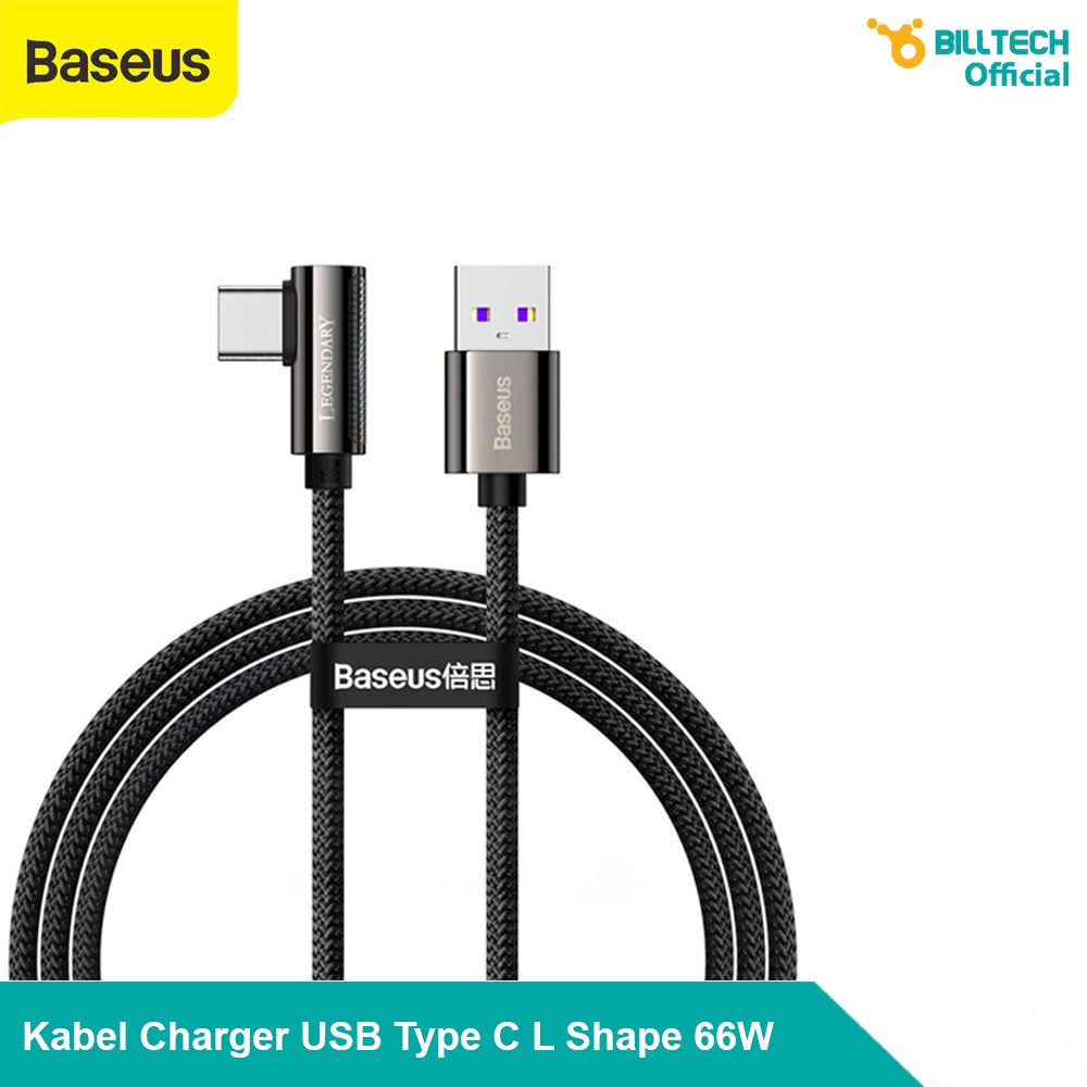 Jual Baseus Legend Series Kabel Charger USB Type C L Shape 66W 1 Meter ...