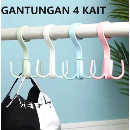 Jual GANTUNGAN 4 KAIT PUTAR 360 DERAJAT / HANGER CANTOLAN BAJU 4 KAIT SERBAGUNA TOSCA | Shopee ...