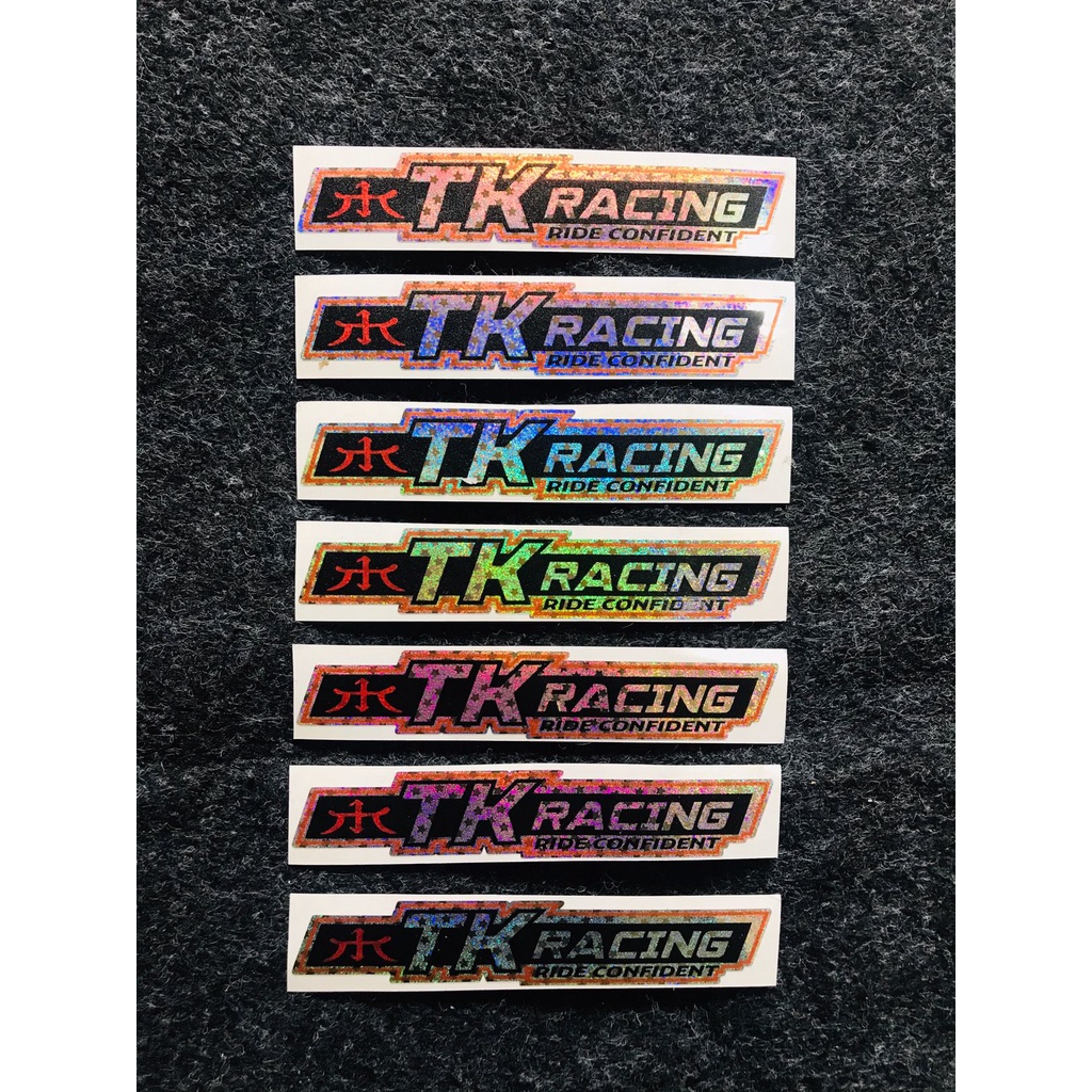 Jual STIKER GAMBAR HOLOGRAM TK RACING RIDE CONFIDENT UKURAN 3.5X15CM ...
