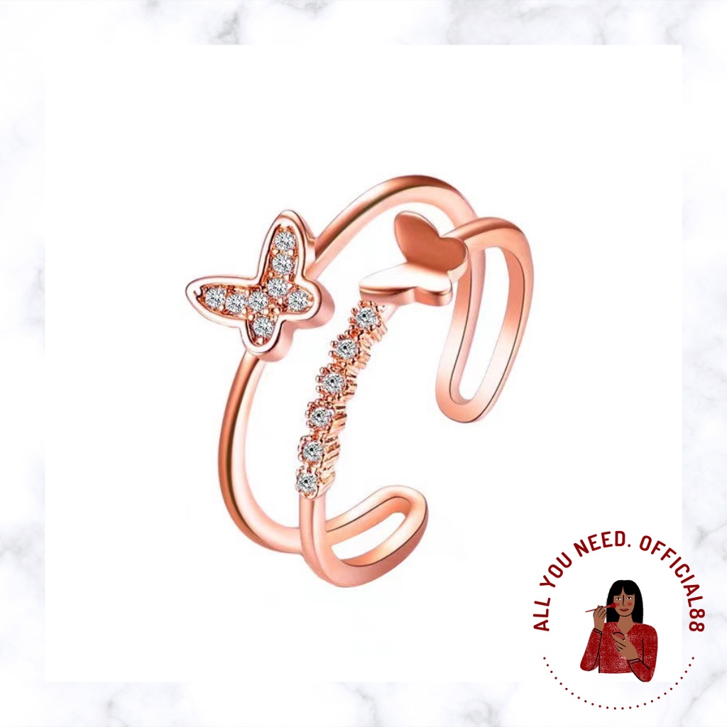 Jual AYN Cincin Kupu-kupu / Aksesoris Wanita Simple | Shopee Indonesia
