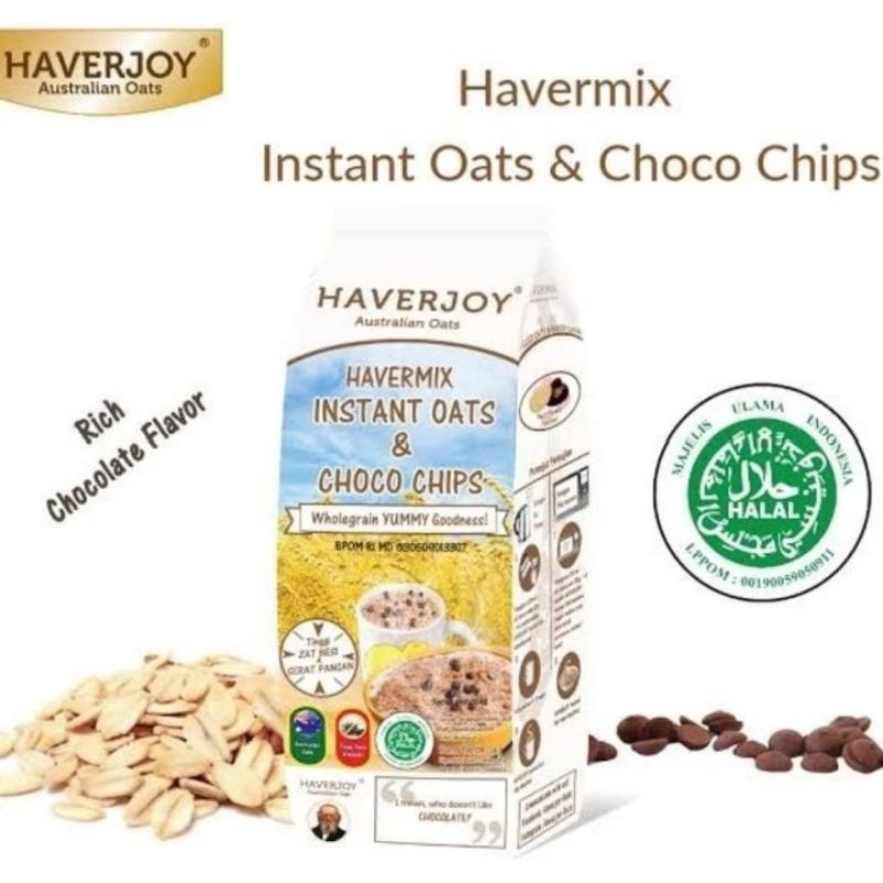 Jual haverjoy havermix instant oats & choco chips 500 gr | Shopee Indonesia