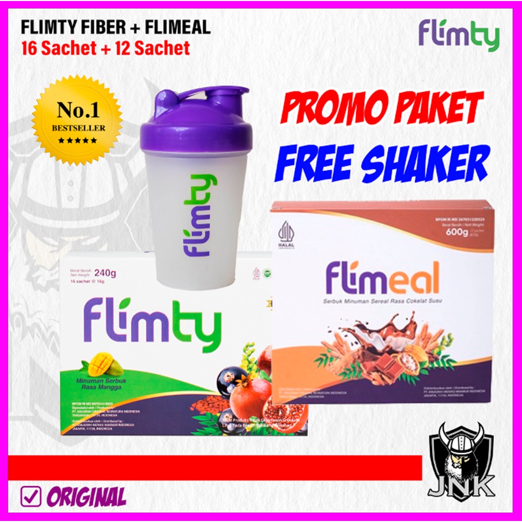 Jual PROMO BUNDLING | Flimty Fiber Detox Diet + Flimeal Meal ...