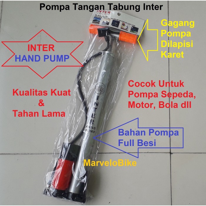 Jual Pompa Angin Pompa Angin Ban Sepeda / Motor Tabung Inter Besi ...
