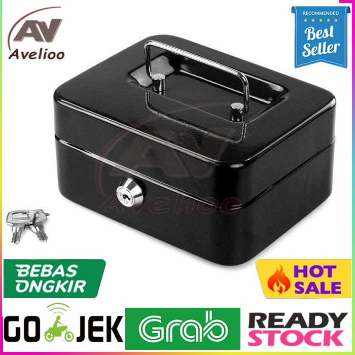 Jual Brankas Money Box Uang Cash - 200A - Black | Shopee Indonesia