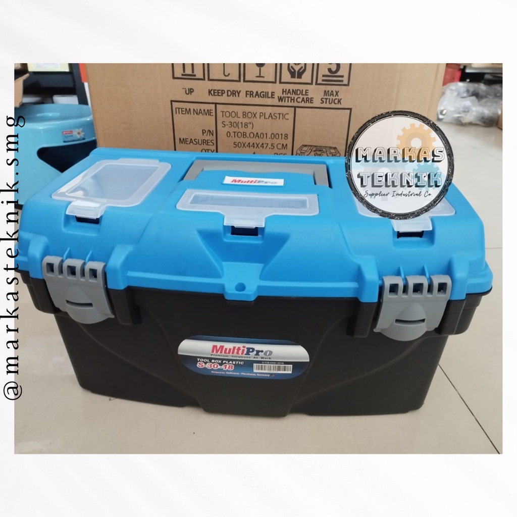 Jual MULTIPRO Tool Box Plastik S-30 18 Inch / Toolbox 18" / Tool Box ...