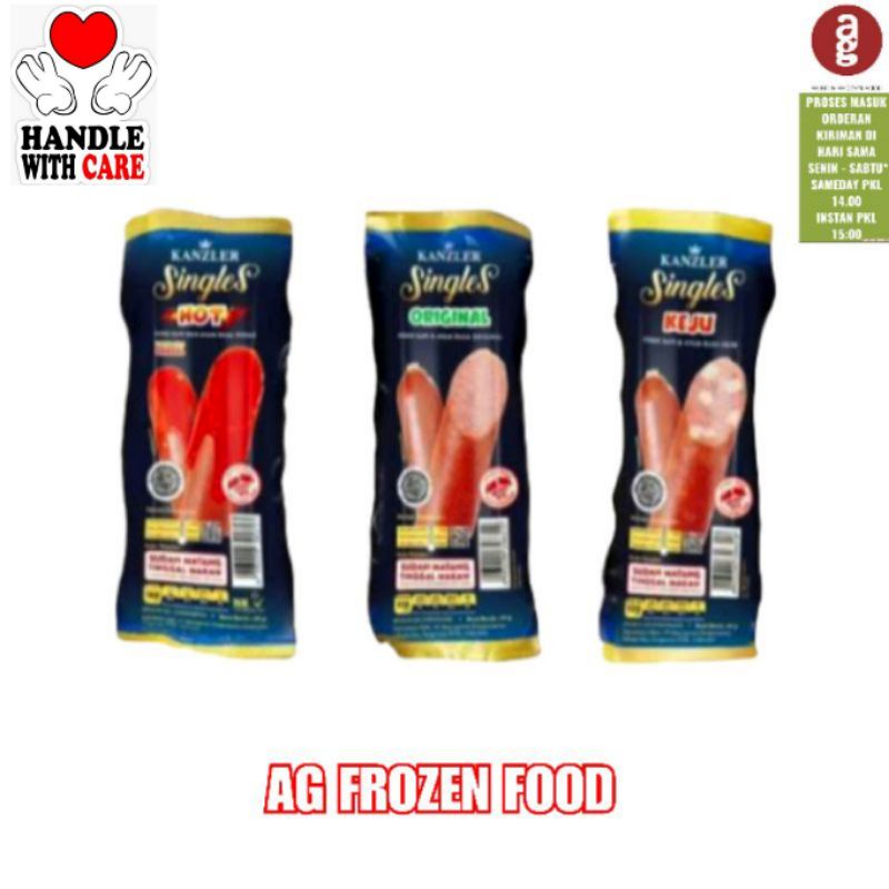 Jual Kanzler Single Sausage All Variant Original / Keju /Gochujang /Hot ...
