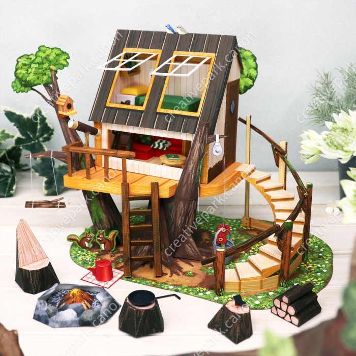 Jual Trendi Kerajinan Diy Papercraft Rumah Pohon Bagus | Shopee Indonesia