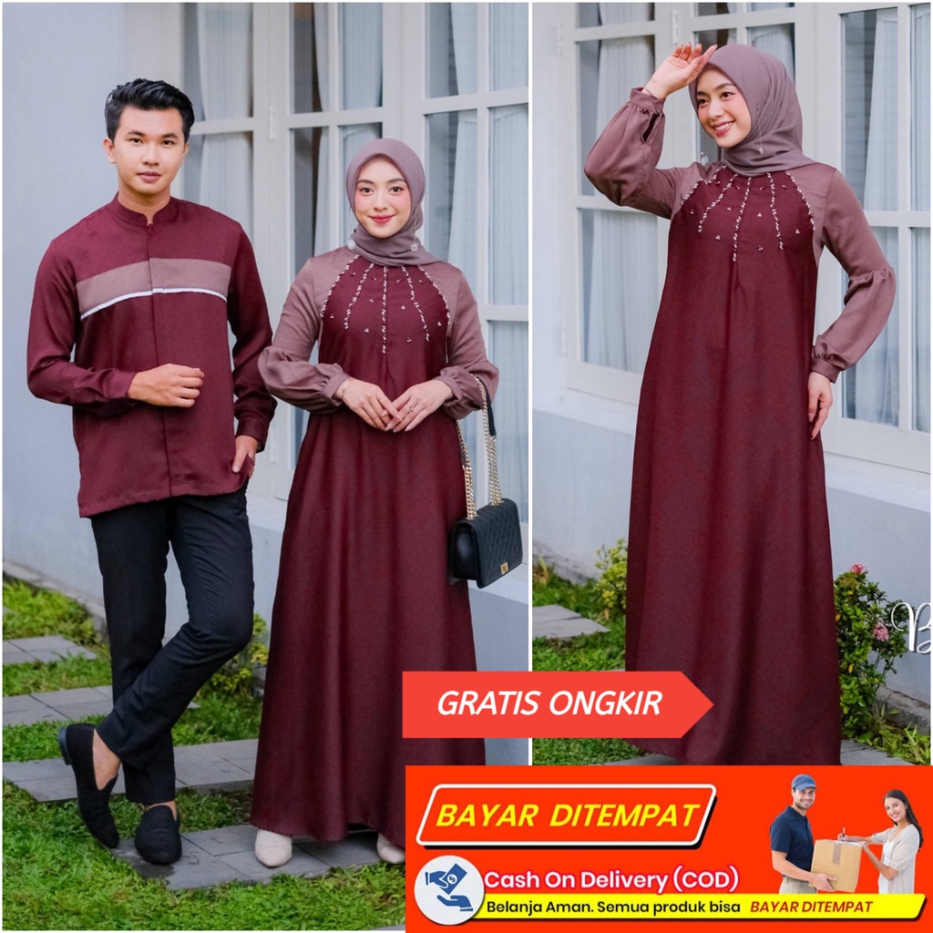 Jual BAJU BATIK SET COUPLE DRESS GAMIS KONDANGAN COUPLE PASANGAN ...