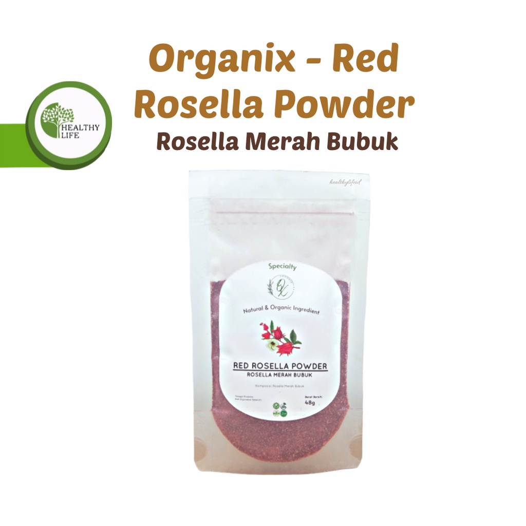 Jual Organix - Red Rosella Powder / Rosella Merah Bubuk 48gr | Shopee ...