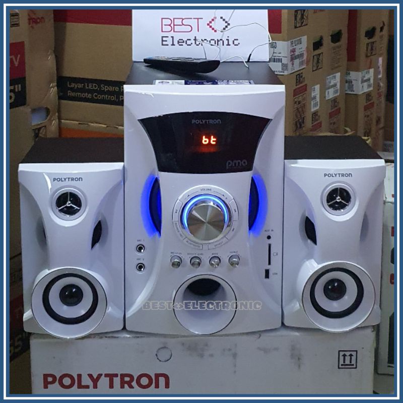 Jual SPEAKER AKTIF POLYTRON PMA 9525 PMA9525 RADIO FM + BLUETOOTH NEW ...