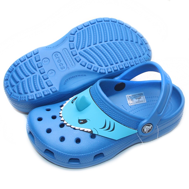 Jual Crocs Anak Anak Shark / Crocs anak Fun lab sharks / shark tanduk ...