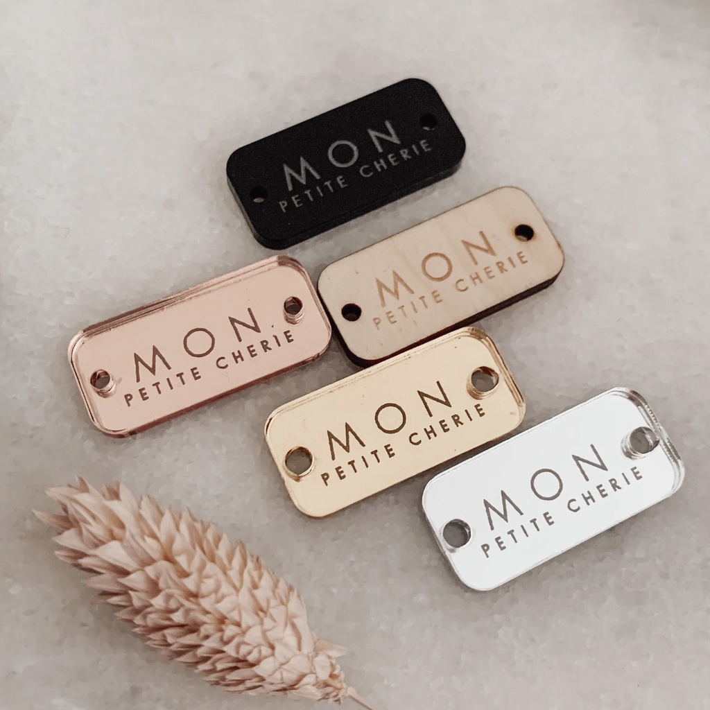 Jual Label Produk Akrilik Mirror / Label Jilbab / Label Kerudung ...