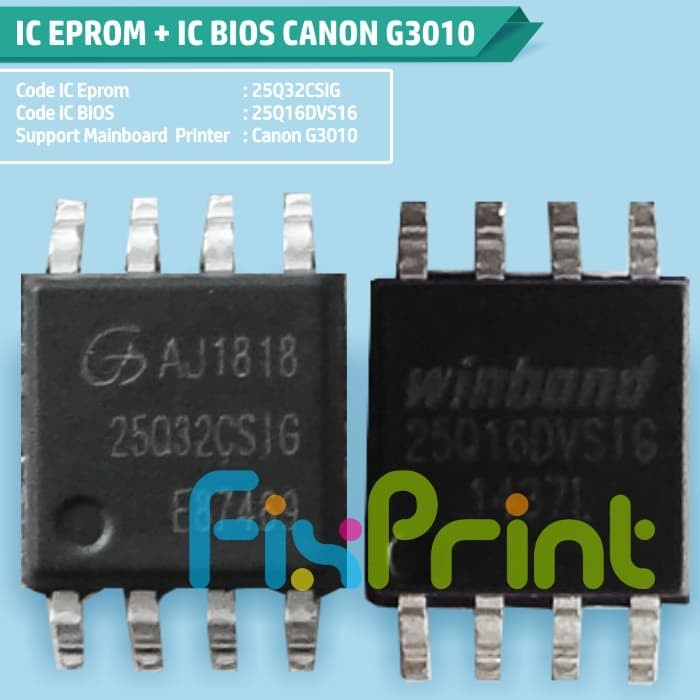 Jual IC Eeprom Eprom + IC Bios Canon G3010 Resetter Counter Printer ...