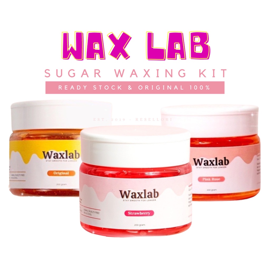 Jual Waxlab Strawberry / Pink Rose / Original Sugar Waxing Kit New Formula BPOM & ORIGINAL 100% ...
