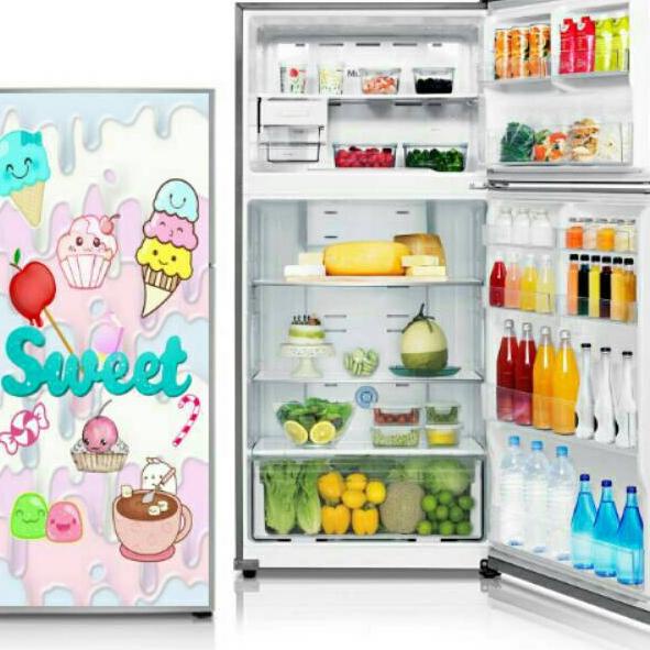 Jual Lagi Bagus--Sticker Kulkas Motif Sweet Ice Cream Untuk Kulkas 1 ...
