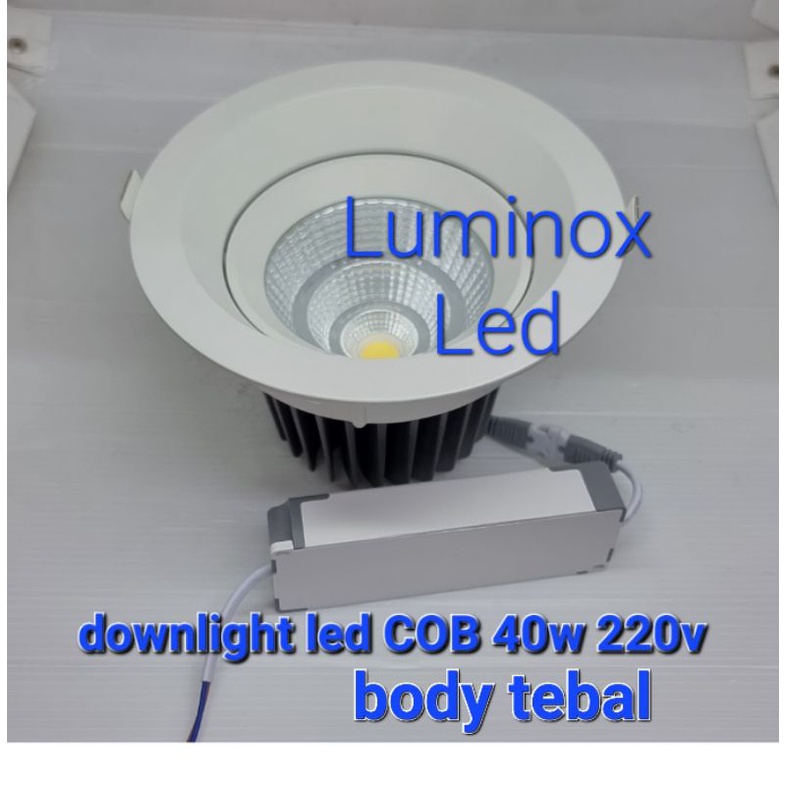 Jual downlight cob 3000k 40w 40watt / inbow plafon led 40 watt 40 w warmwhite 220volt | Shopee ...