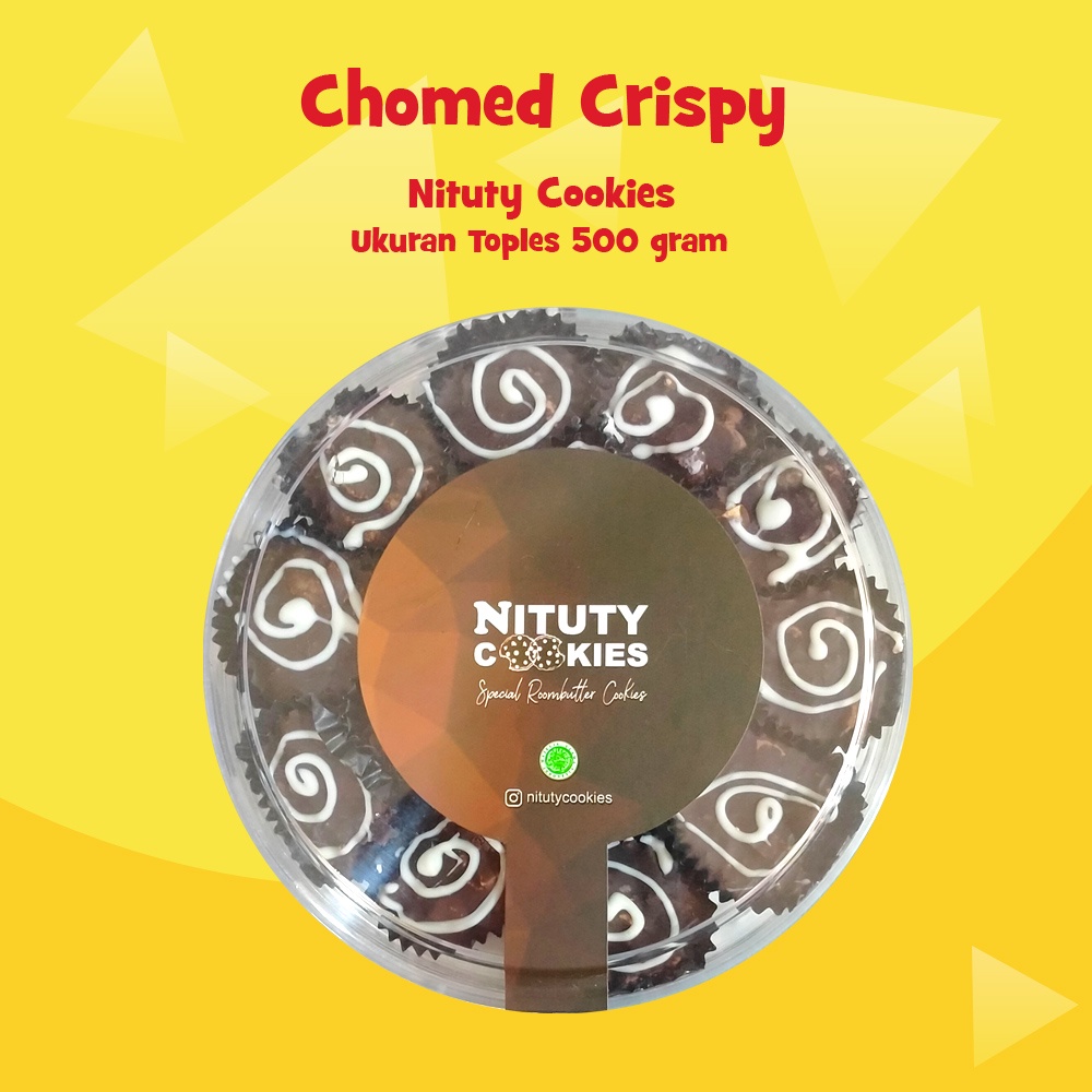 Jual Kue Kering Chomed Crispy 500gr Nituty Cookies | Shopee Indonesia