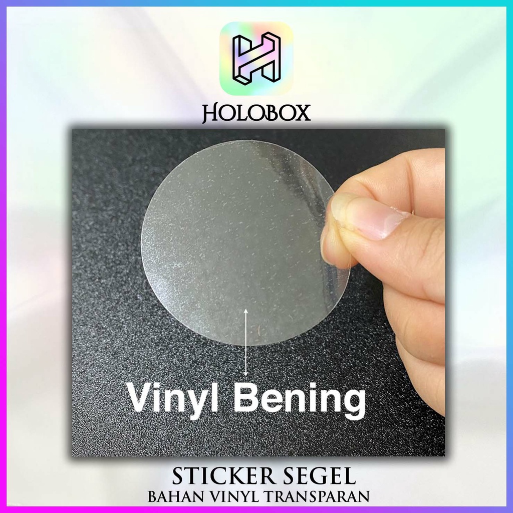 Jual Sticker Vinyl|sticker bulat|Sticker Bening|Sticker sealer| 5cm|S41 ...