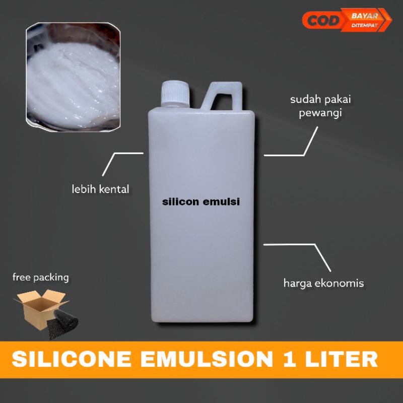 Jual pengkilap body motor / silicon emulsi 1 liter / silicone emulsion ...