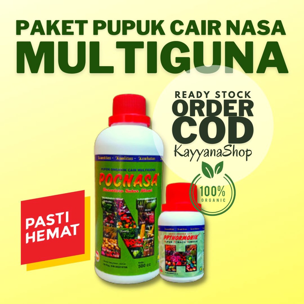 Jual Paket Pupuk NASA Pupuk Cair Organik POC NASA 250 cc dan PPT Hormonik 100 cc Pupuk Buah ...